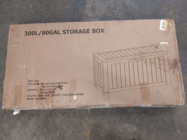 300l / 80 gal storage box - Matthews Auctioneers