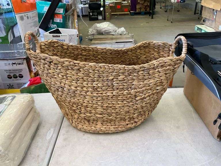 Ohashi Shinji Shoten Hyacinth Multi Basket, Natural, L 16.5 x 15.0 x 11 ...
