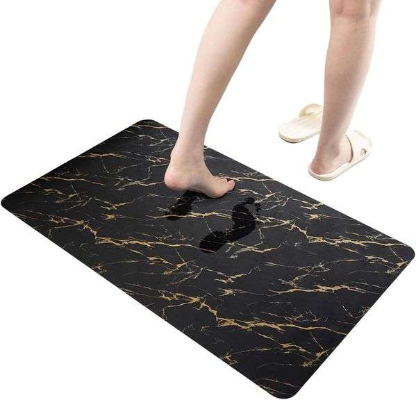Diatomaceous Earth Bath mat Bathtub mat, Rubber Non-Slip Quick Dry ...