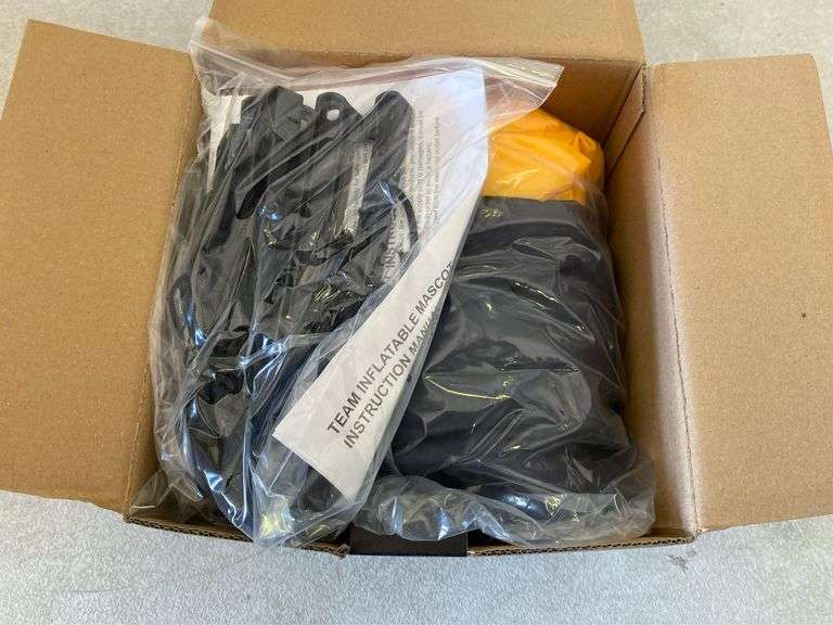 LED Lit 4ft Inflatable Football Helmet West Virginia - Matthews Auctioneers