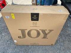 Members Mark Pre Lit Joy Sign, Cool White - Matthews Auctioneers