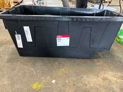 Hyper Tough 50 Gallon Snap Lid Wheeled Plastic Storage Bin Container ...