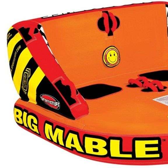 SportsStuff Inflatable Big Mable Sitting Double Rider Towable Boat and ...