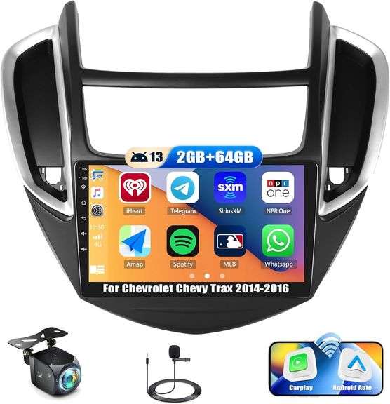 2+64G Android 13 Car Stereo for Chevrolet Chevy Trax 2014-2016 with ...