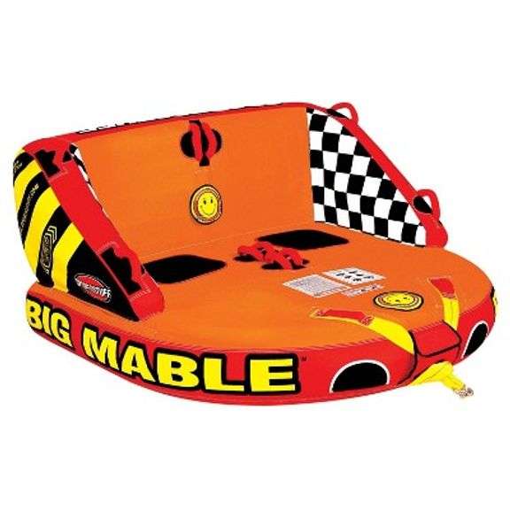 SportsStuff Inflatable Big Mable Sitting Double Rider Towable Boat and ...
