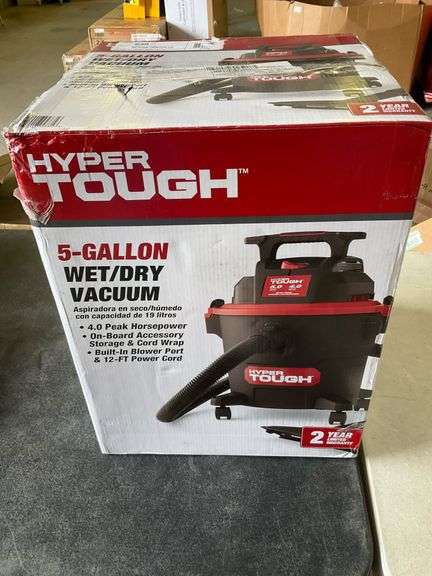 Hyper Tough 5 Gallon Wet/Dry Vacuum - Matthews Auctioneers