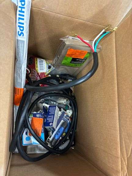 Electrical/miscellaneous box lot - Matthews Auctioneers