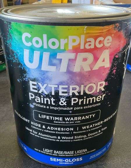 Color Place Ultra Exterior Paint & Primer Semi-Gloss - Matthews Auctioneers