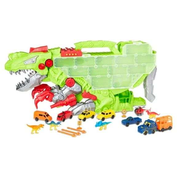 Kid Connection Dinosaur Vehicle Transporter Play Set, 18 Pieces ...