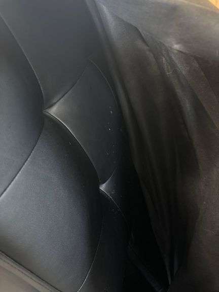 Mainstays Memory Foam Futon with Cupholder and USB, Black Faux Leather ...