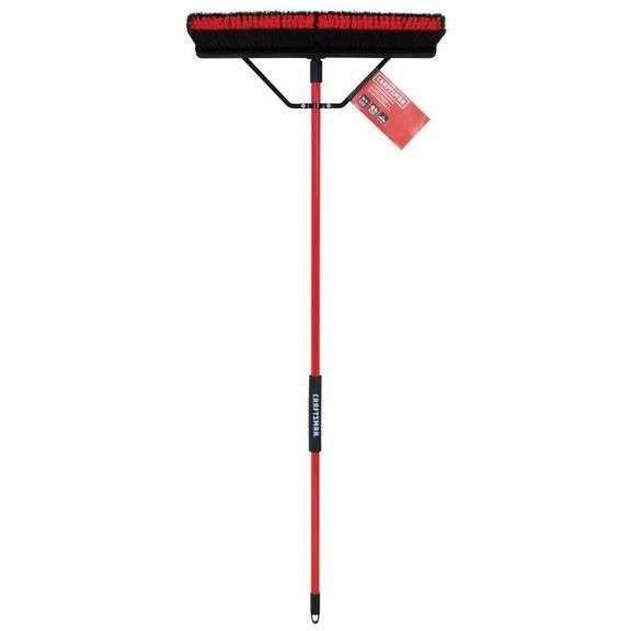 CRAFTSMAN 24-in Poly Fiber 2-in-1 Squeegee Push Broom - Matthews ...