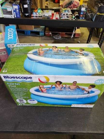 10 foot wide bluescape fast set pool - Matthews Auctioneers