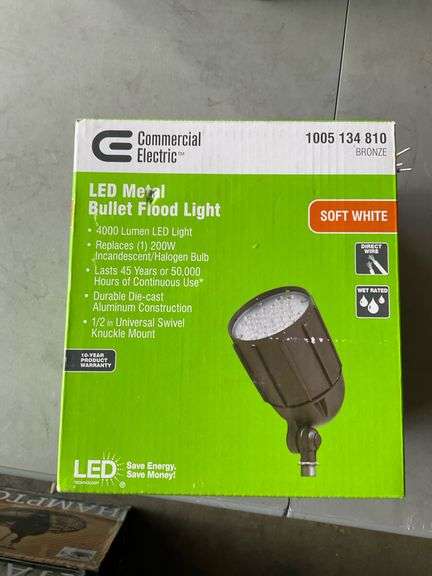 30W Line Voltage Bronze Integrated Outdoor LED Bullet Flood Light and ...