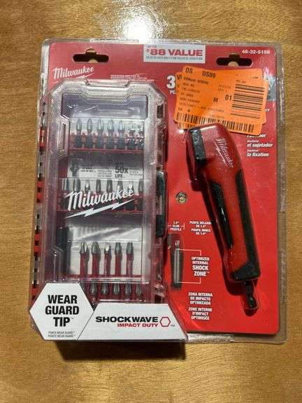 Milwaukee SHOCKWAVE Impact-Duty Alloy Steel Drill and Screw Driver Bit ...