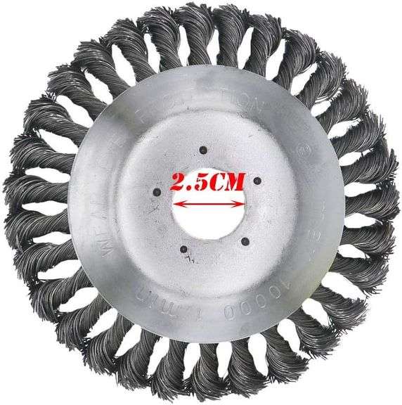 QHALEN 6 Inches Heavy Duty Steal Wire Brush Cutter Trimmer Head for ...