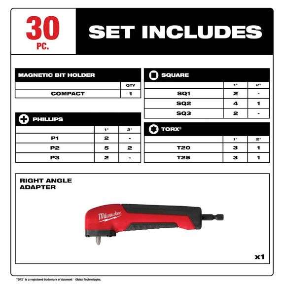 Milwaukee SHOCKWAVE Impact-Duty Alloy Steel Drill and Screw Driver Bit ...