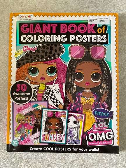LOL OMG Giant Book of Coloring Posters by Bendon - Matthews Auctioneers
