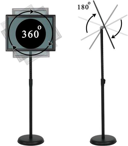 VAIIGO 11 x 17 Inch Adjustable Pedestal Sign Holder Poster Stand, Heavy ...