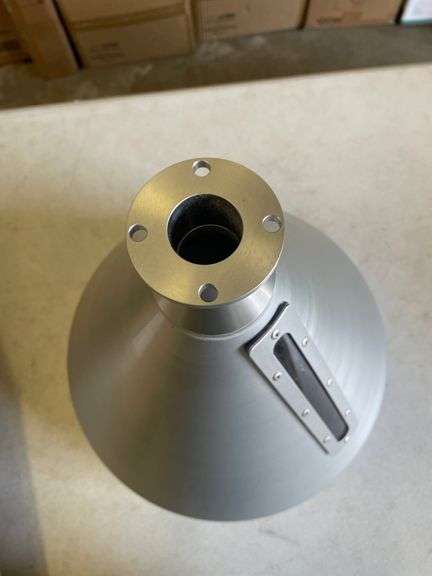Aluminum Hopper With Flange And Viewing Glass - Matthews Auctioneers