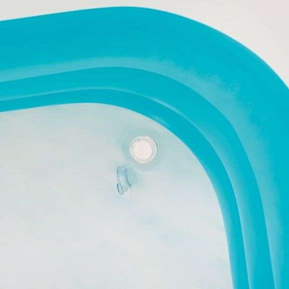 Bluescape Blue Inflatable Rectangular Family Swimming Pool, Age 6 & up ...