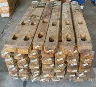 (49) 3 in. X 6 in. X 5 - 1/3 ft. Pressure Treated Southern Pine 2 Hole ...