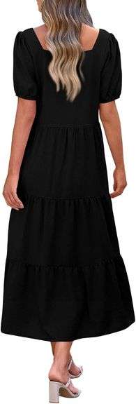 KIRUNDO Women Summer Dresses 2024 Spring Fashion Boho Puff Sleeve ...