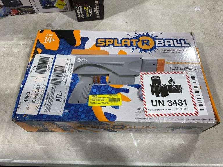 Splatrball Full Auto 375 Mini Water Bead Blaster Kit Grey / Orange ...