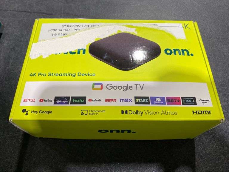 Onn. 4K Pro Streaming Device - Matthews Auctioneers