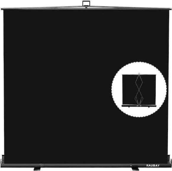 RAUBAY 78.7x78.7 inch Black Foldable Large Backdrop Screen - Matthews ...
