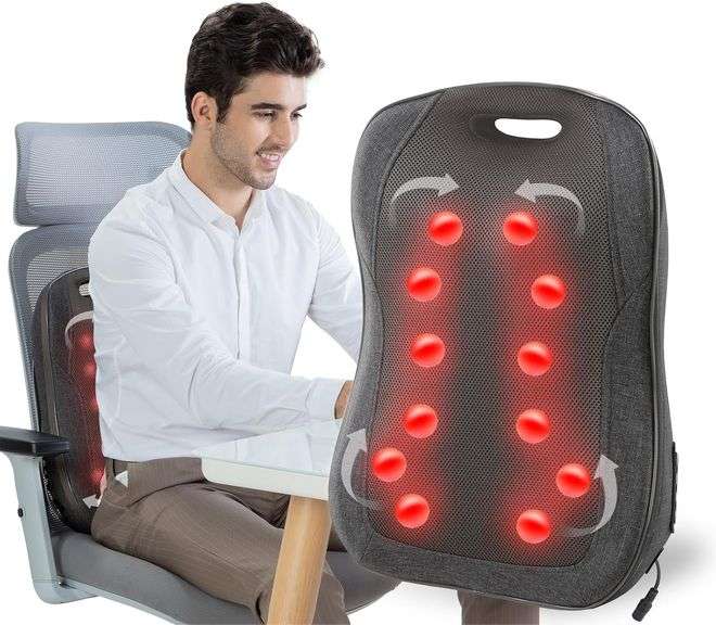 CooCoCo 14" 19" Shiatsu Back Massager with Heat, Birthday Gifts for Men ...