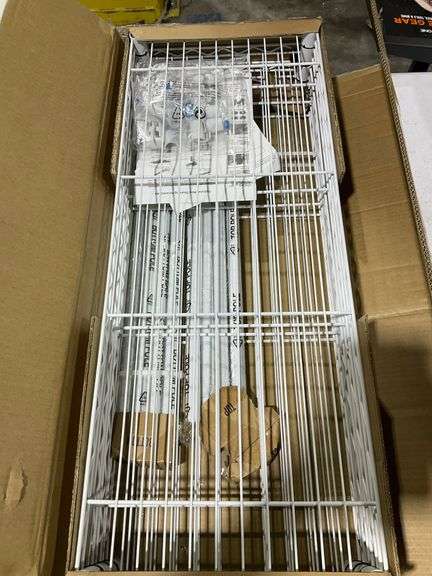 Hyper Tough 4 Tier Commercial Wire Shelving Rack 14 IN D x 36 IN W x 54 ...