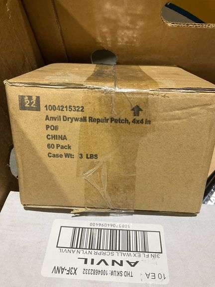 Group Lot (4 Boxes 3inch Anvil 10 in each box, 60 Ct. Drywall Repair ...