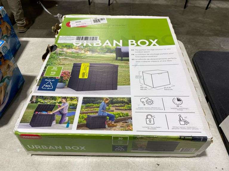 Keter Urban Box, 30 Gallon - Matthews Auctioneers