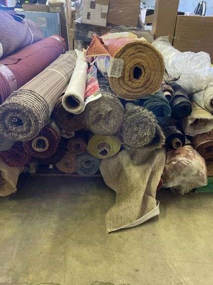 Pallet Of Rolls Of Assorted Fabric - Matthews Auctioneers