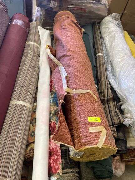 Pallet Of Rolls Of Assorted Fabric - Matthews Auctioneers