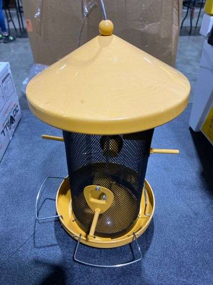 Woodlink Galvanized Roof Rustic Farmhouse Tall Hopper Wild Bird Feeder ...