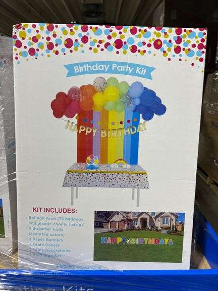 Pallet of Birthday Party Kits - Matthews Auctioneers