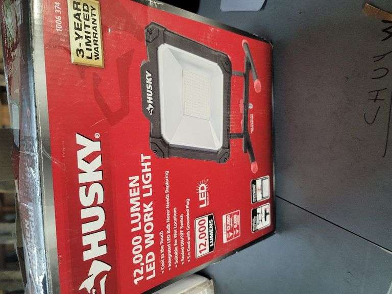 12000 Lumens/6000 Lumens Portable LED Work Light - Matthews Auctioneers