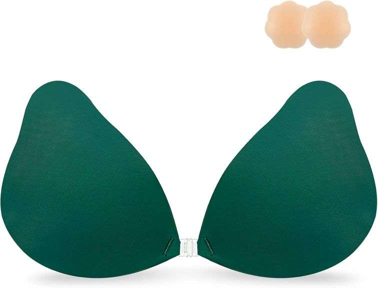 Niidor Adhesive Sticky Bra Pear-Shape Cup Strapless Invisible Reusable ...