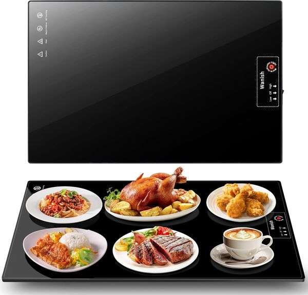 Electric Warming Tray Large 22 x14 Food Warmer with Thermostat and Full ...