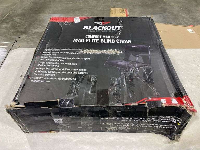 BlackOut Comfort Max 360 Mag Elite Blind Chair - Matthews Auctioneers