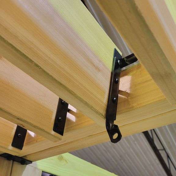 Pylex Black Pergola Hardware Kit Roof Shutters - Matthews Auctioneers