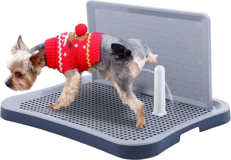 BUPIHUKA Pee Pad Holder, Indoor Potty Tray for Puppy and Small Size Dog ...
