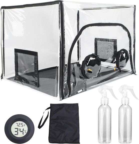 ACover Large Still Air Box Mushroom, Mushroom Grow Bag Kit Mycology ...