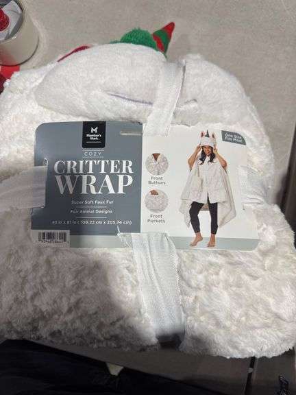Member's Mark Cozy Faux Fur Critter Wrap, 43"x81" - Matthews Auctioneers