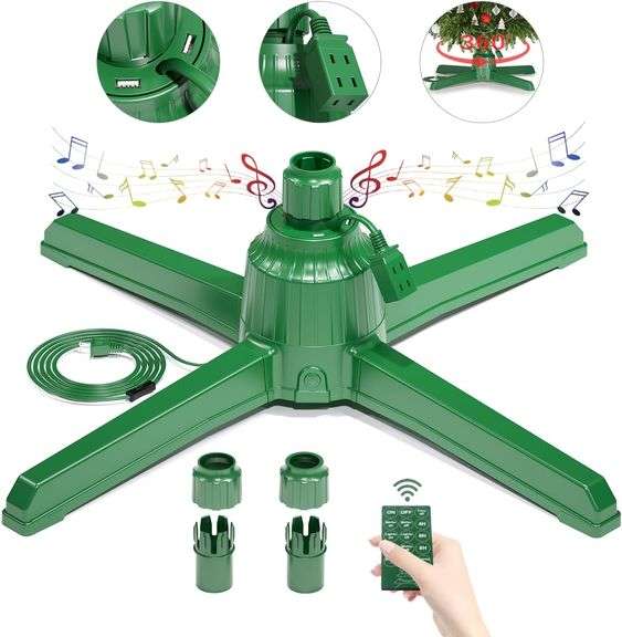 kaoer Rotating Christmas Tree Stand, 9.8FT 132 Pounds Tree Stands for ...