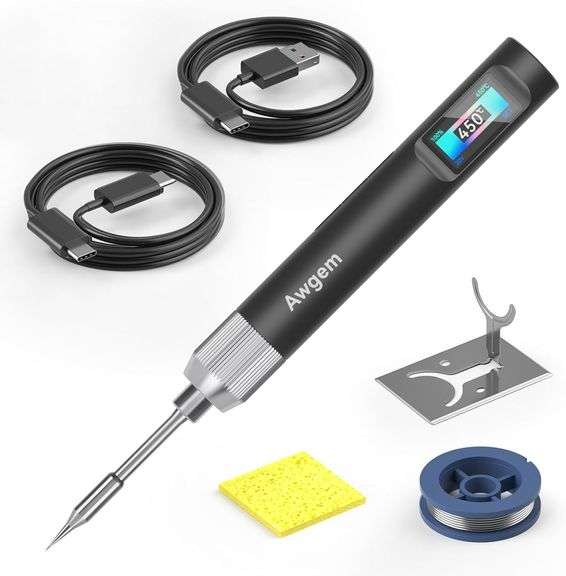 Soldering Iron Kit, 100W High Power Mini Soldering Iron, C245I ...
