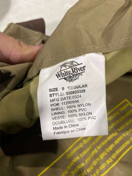 White River Fly Shop Three Forks Lug Sole Chest Waders for Men - Light ...