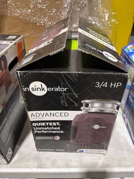 InSinkErator Evolution 1300, 3/4 HP Garbage Disposal, Advanced Series ...