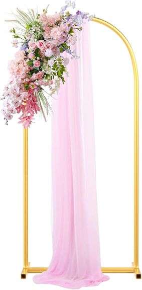 Metal Arch Background Stand 7.2 feet, Gold Wedding Balloon Arch ...